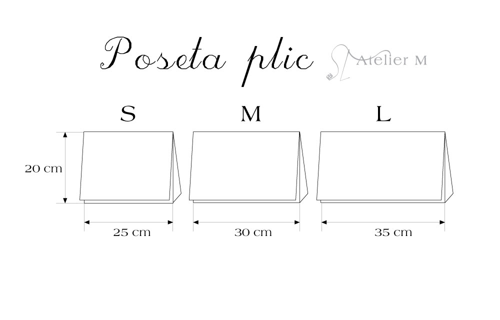 Poseta plic cu tesatura