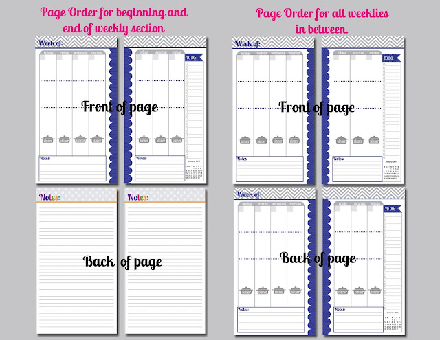 The Polka Dot Posie: NEW X-Small Personal Size Planner Pages for Your ...