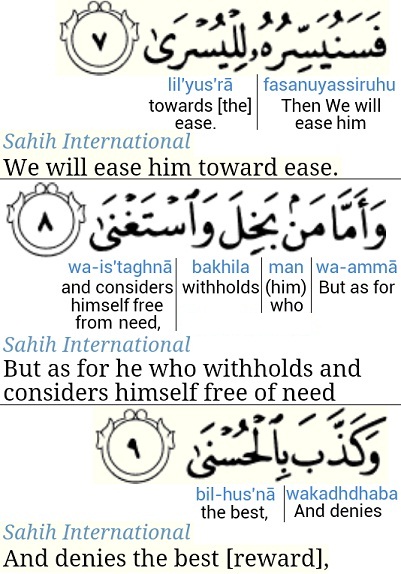 GRASP QURAN : Surah # 92 - Al Layl