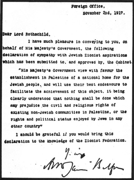 teifidancer: 95th anniversary of the Balfour declaration.