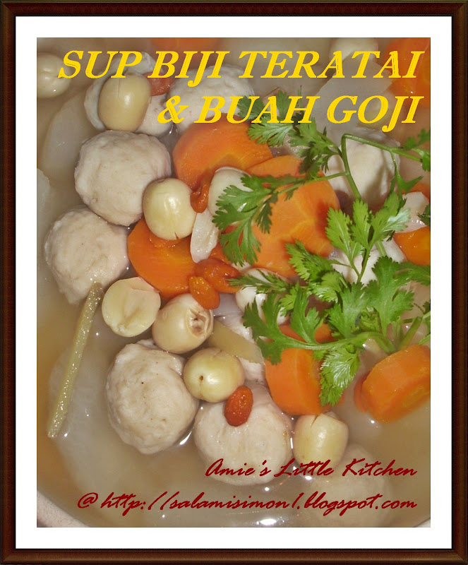 Sup Biji Teratai & Buah Goji - Amie's Little Kitchen