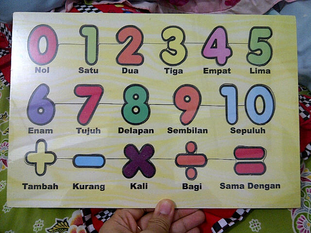 Assauri Family Gallery: Puzzle Papan Kayu Angka