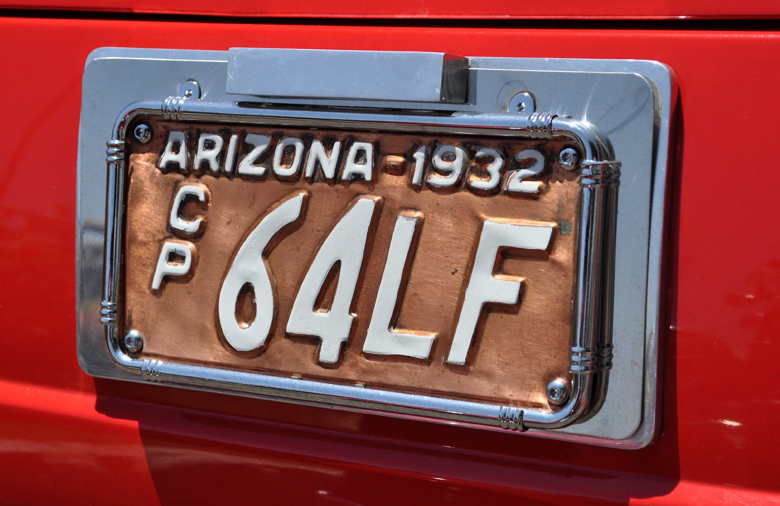 Just A Car Guy: A variety of copper license plates from early Arizona