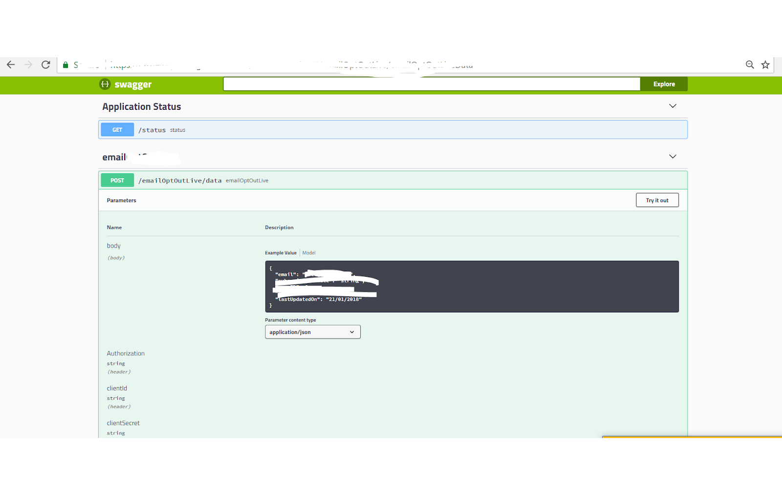 Swagger UI with Java RESTful Service