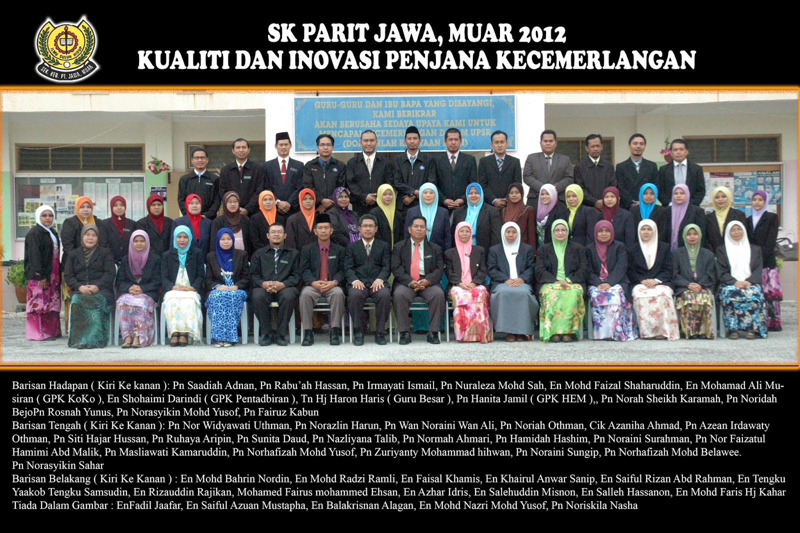 SEKOLAH KEBANGSAAN PARIT JAWA: Guru-guru SK Parit Jawa, Muar ....2011 ...