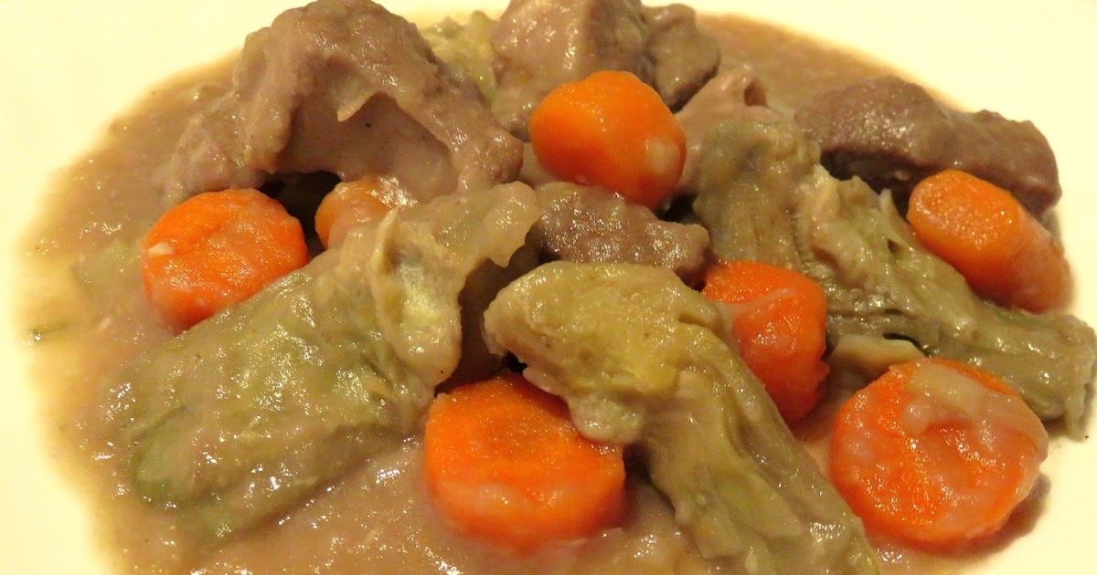 Recetas Monsieur Cuisine: Guisado de Cerdo con Alcachofas