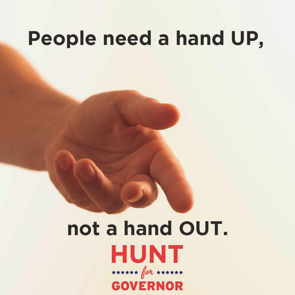 "Hunt for a Hand Up, Not a Hand Out" ~ The Lamp Post