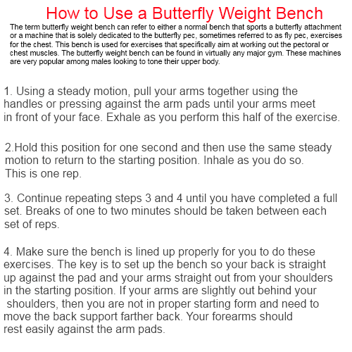 Chose1ofBest: Weight butterfly - how to use a butterfly weight bench