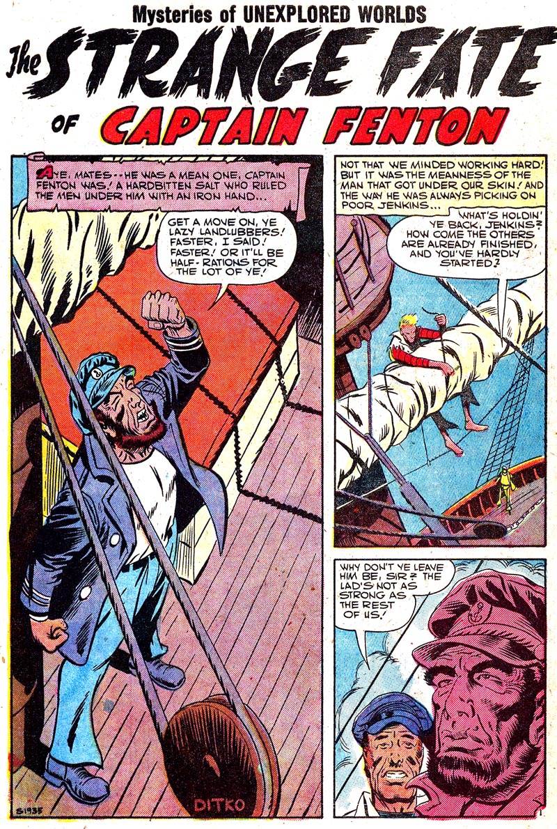 Ditko Comics: Unusual Tales - The Strange Fate Of Captain Fenton