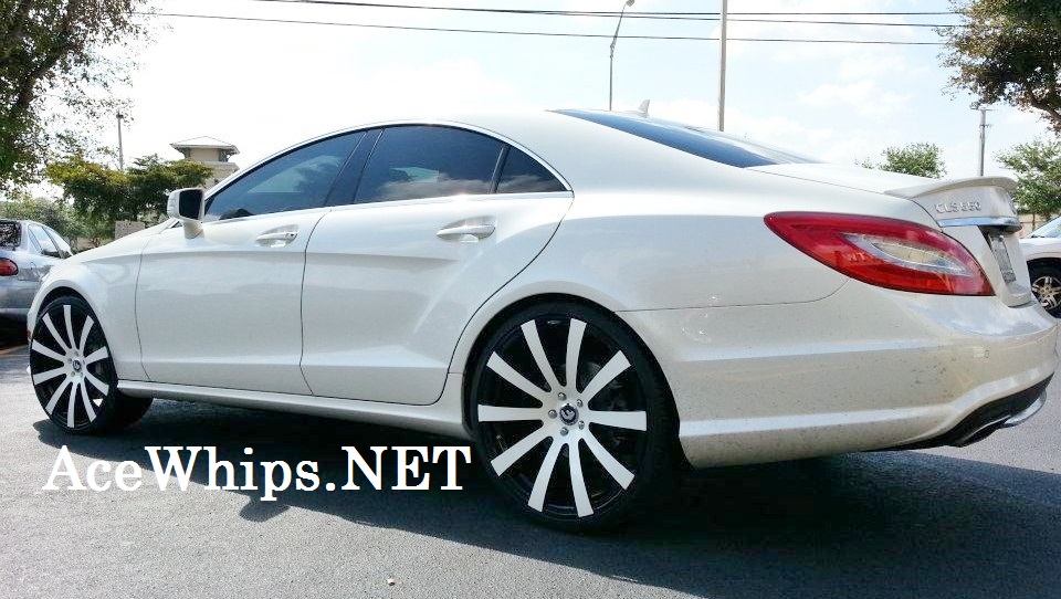 Ace-1: WTW Customs- White 2013 Mercedes-Benz CLS550 on 22" Convavo ...