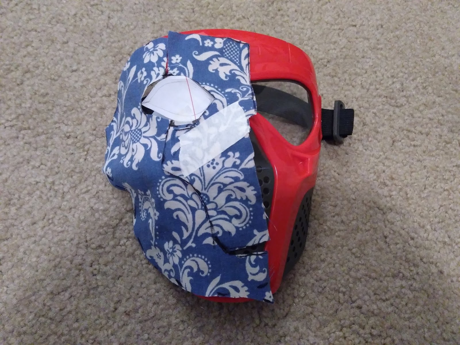 How to make a quick Red Hood mask