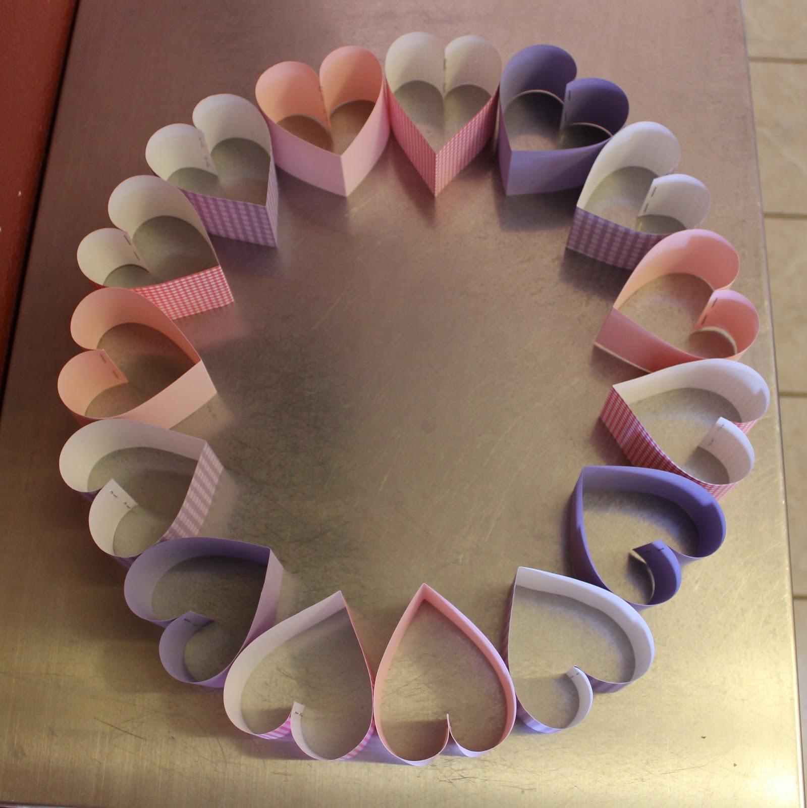 Play For a Day: Valentine's Day Paper Heart Wreath