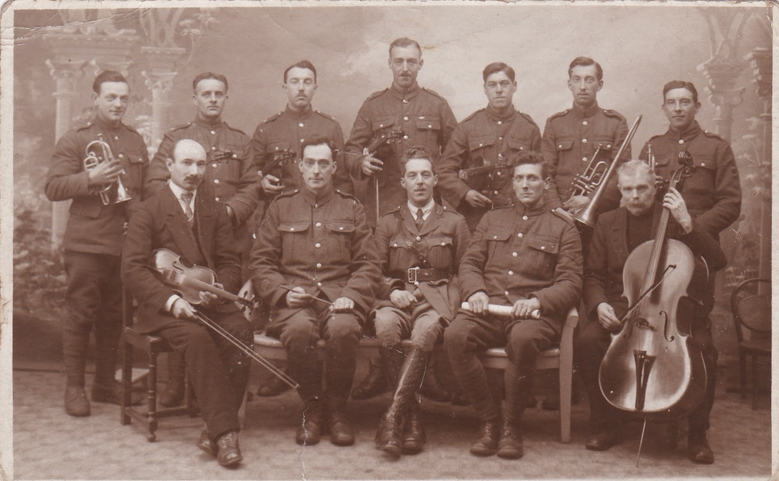 North Yorkshire History: Concert troupe in the First World War