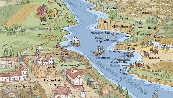 The Dork Review: Cool Map: The Princess Bride