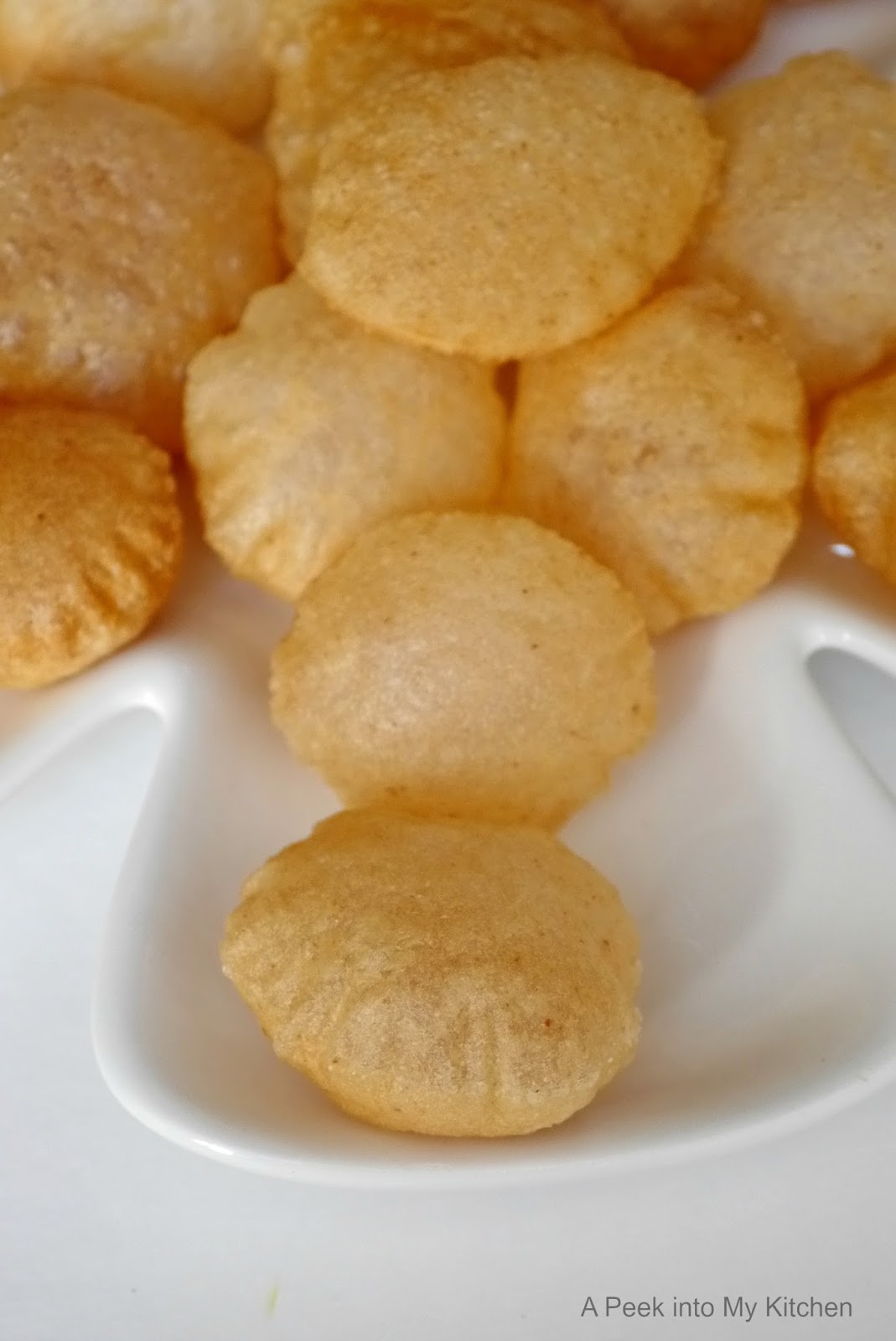 A Peek into My Kitchen: Homemade Puri Recipe for Pani Puri ~ Day 46