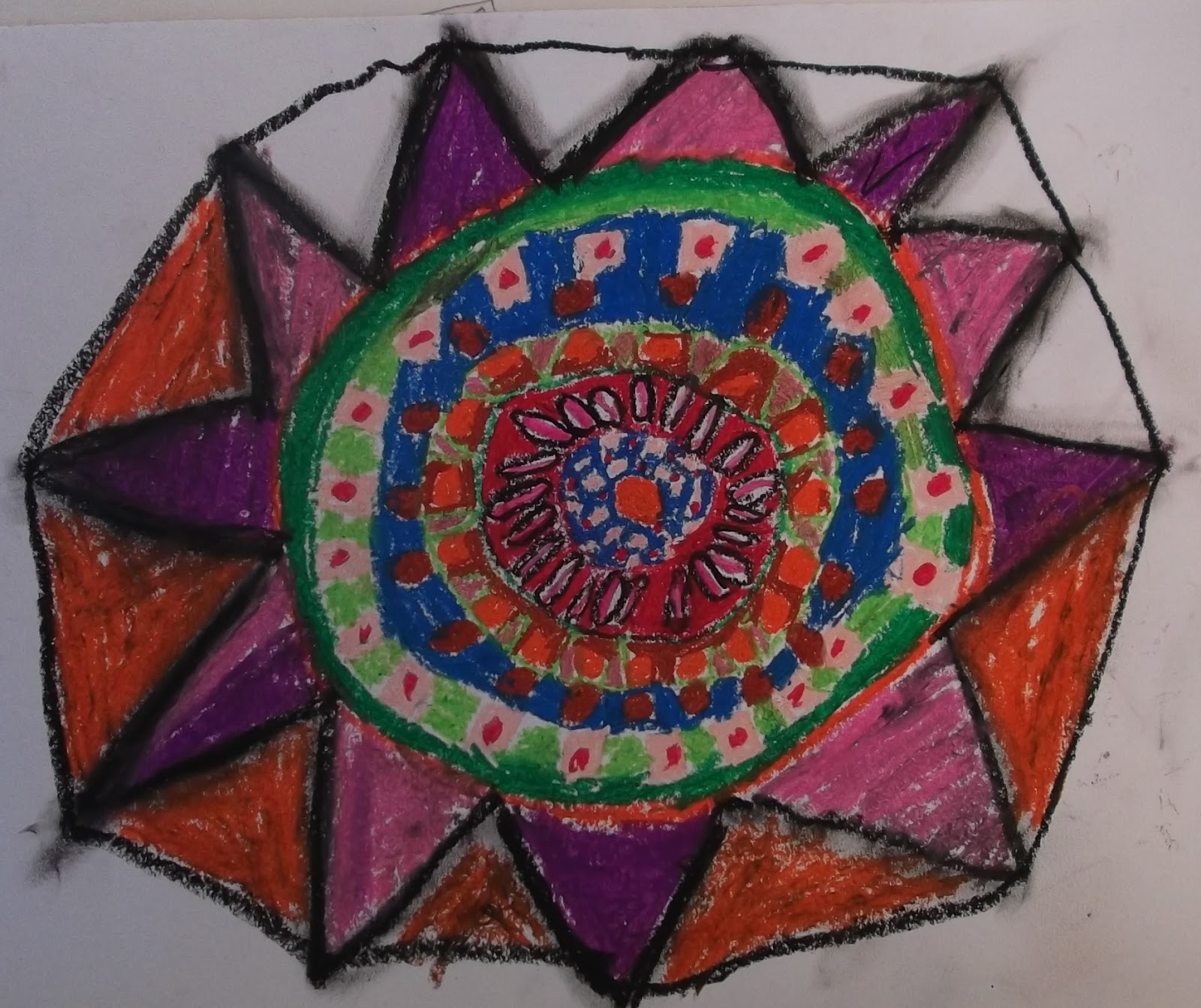 Artists For Kids: Oil Pastel - Abstract Aztec Calendars
