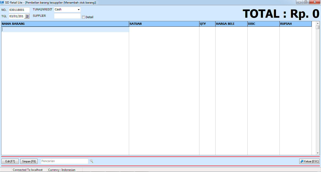 inticore software: Database Toko untuk Transaksi Penjualan Barang dan Jasa