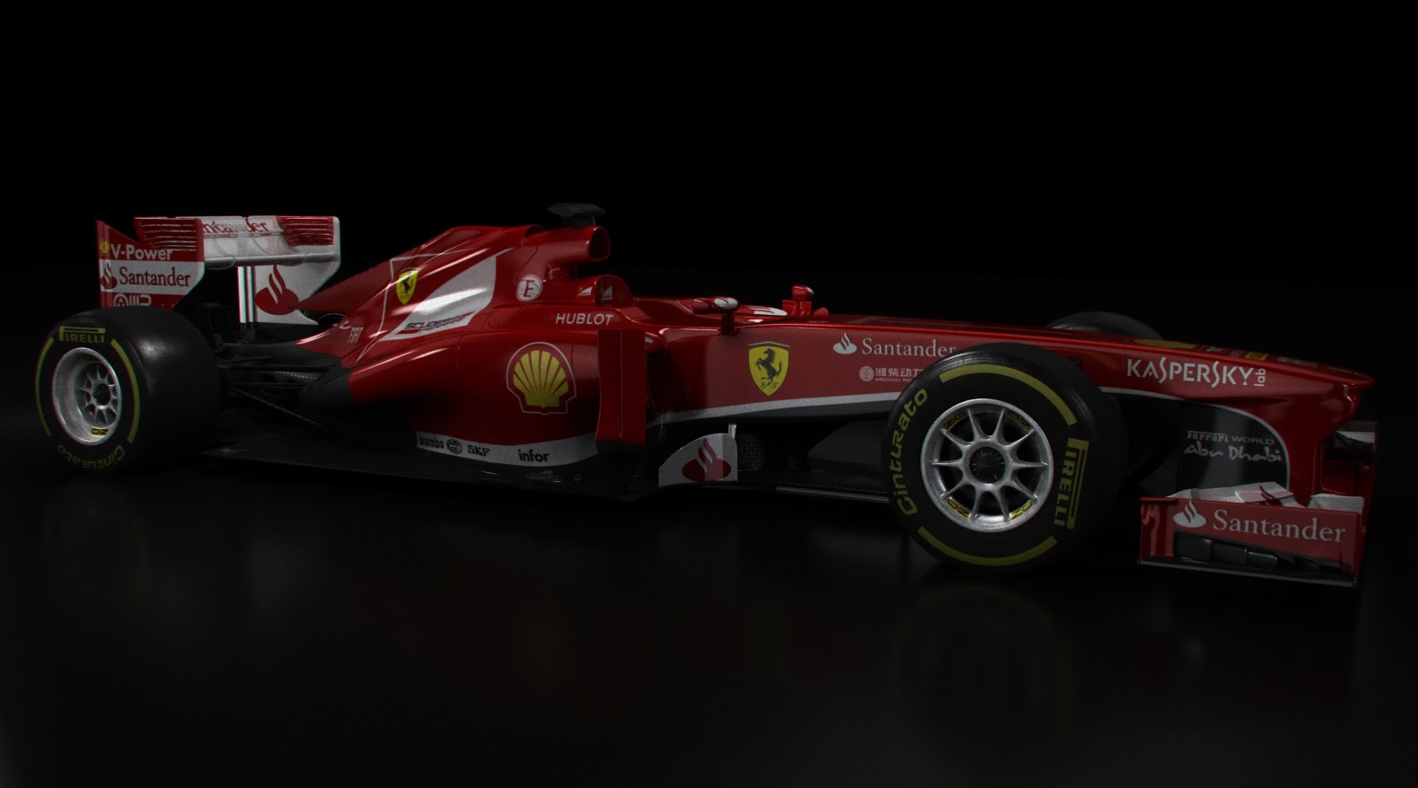 Roberto Campos. Cg Artist: Ferrari f138 3d model Render.