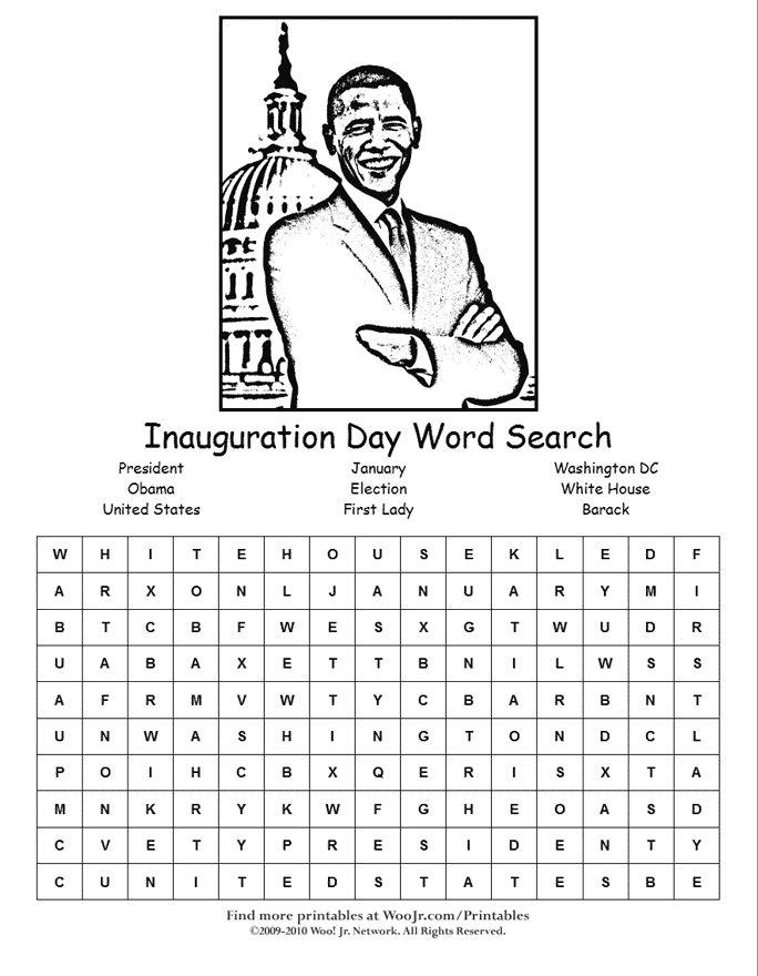 President wordsearch 9