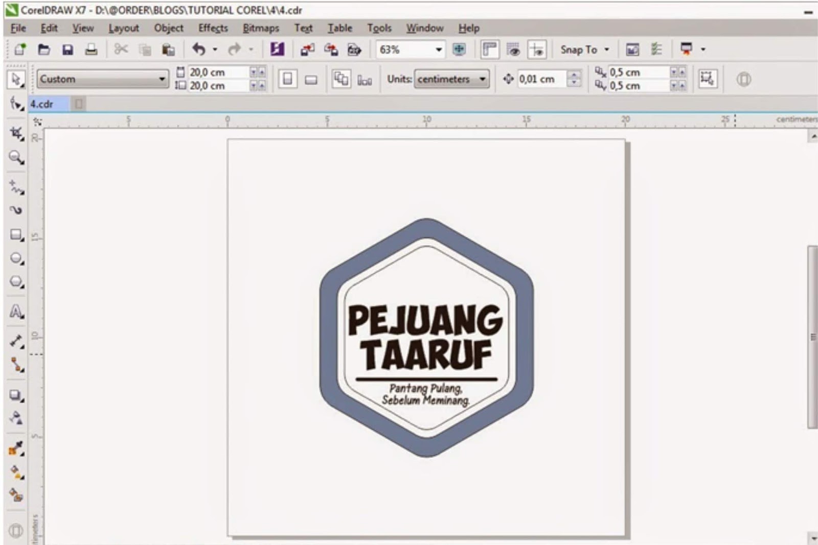 MEMBUAT EMBLEM ATAU LOGO