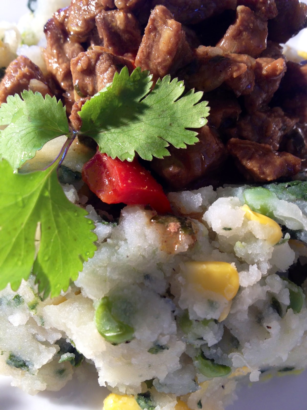 Stella's Meza: Kenyan Comfort (Irio, Beef Stew and Tropical Bread Pudding)