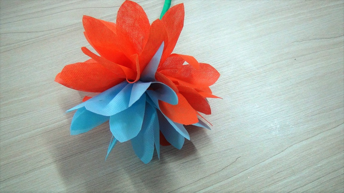 Flores e Flores: Flor de TNT - passo a passo #3