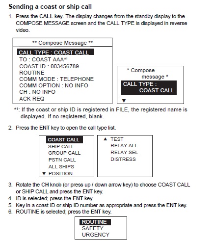 GMDSS(Global Maritime Distress and Safety System): Sending a coast or ...