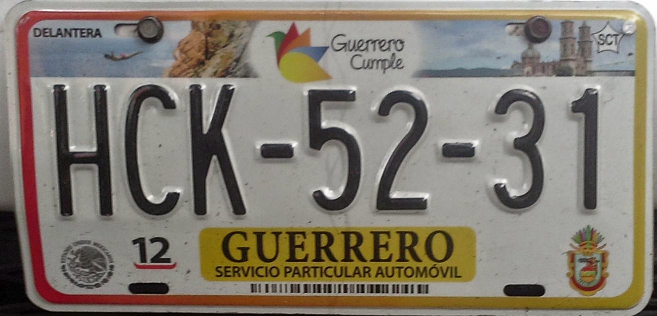 Placas de Autos de México y otras COS-999-AS: mayo 2015