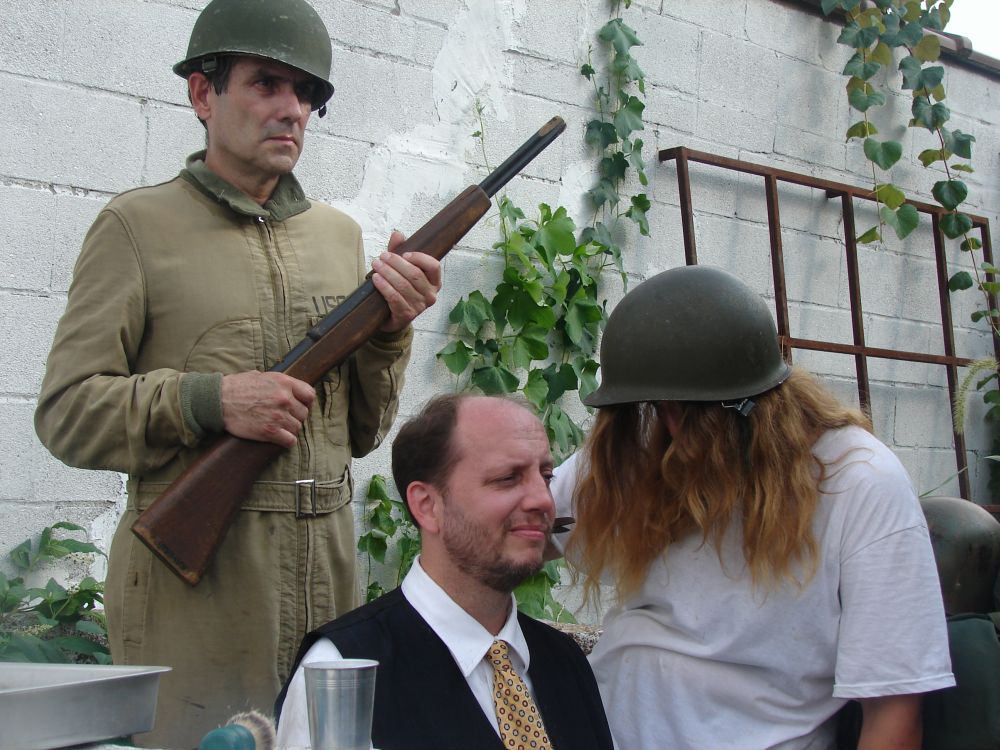 Poetry Scores: How we came to shoot a zombie barber with a straight razor