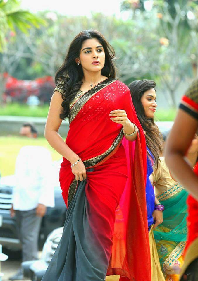 Nivetha Thomas In Red Saree New Photoshoot Stills | Indian Filmy Actress