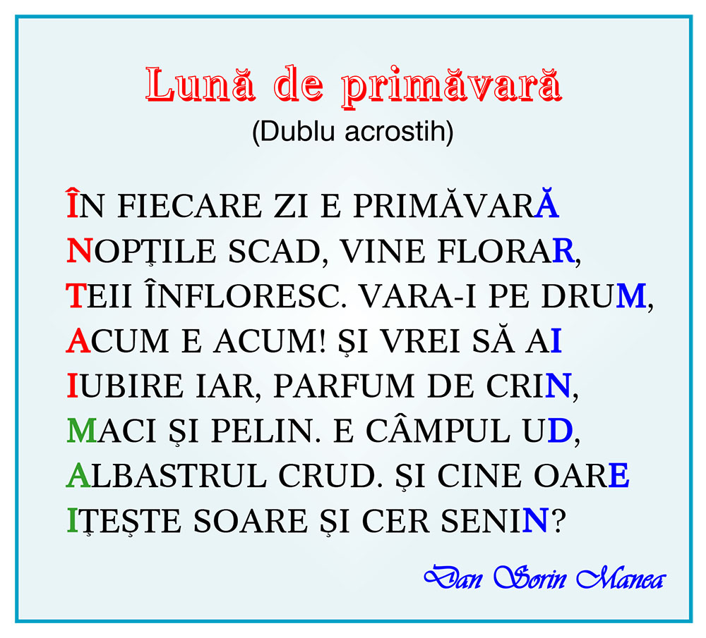 Careuri încrucișate: Acrostih 14