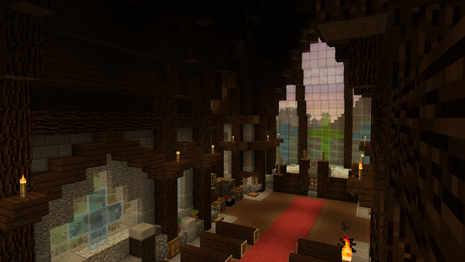 Minecraft Cathedral Interior