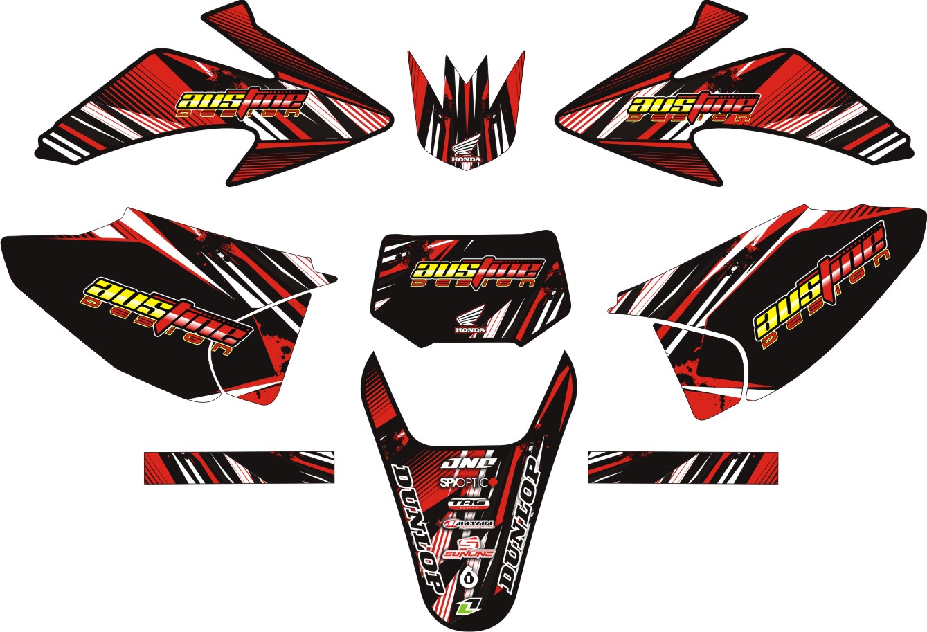 Decal CRF 230 - DECALS MOTOCROSS CUSTOM GRAPHICS