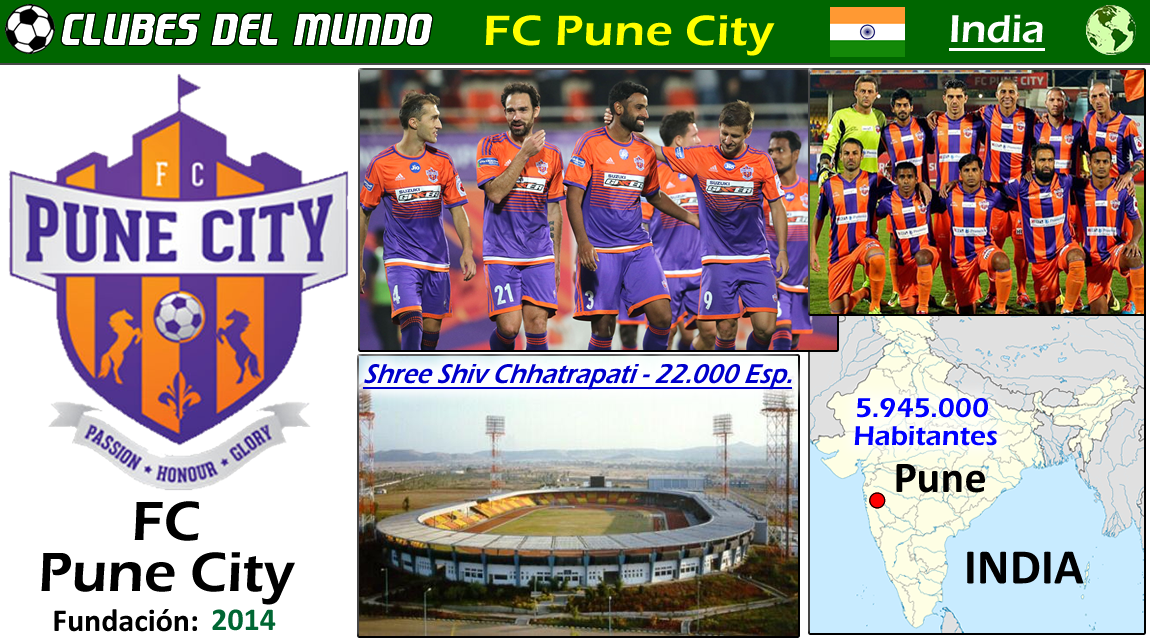 Clubes del Mundo del Fútbol: Clubes del Mundo: FC PUNE CITY (India ...