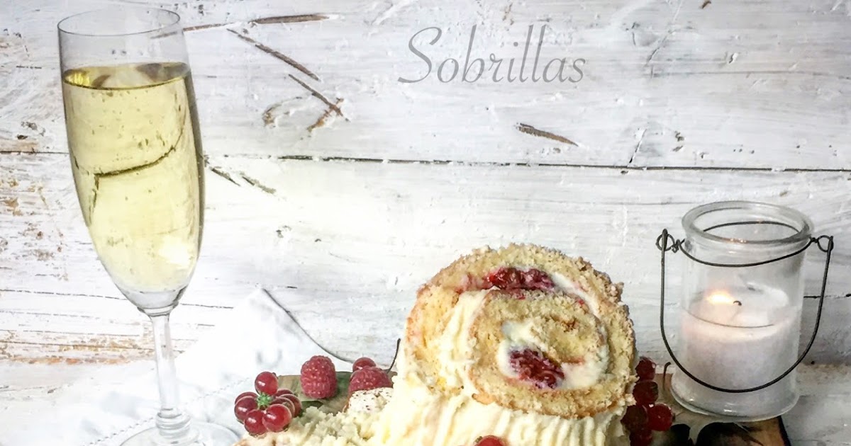 SOBRILLAS: Tronco de Navidad con Grosellas y Sirope de Cava