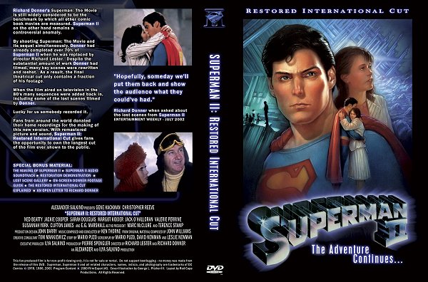 I want to tell you: Superman II The Restored International Cut DVD
