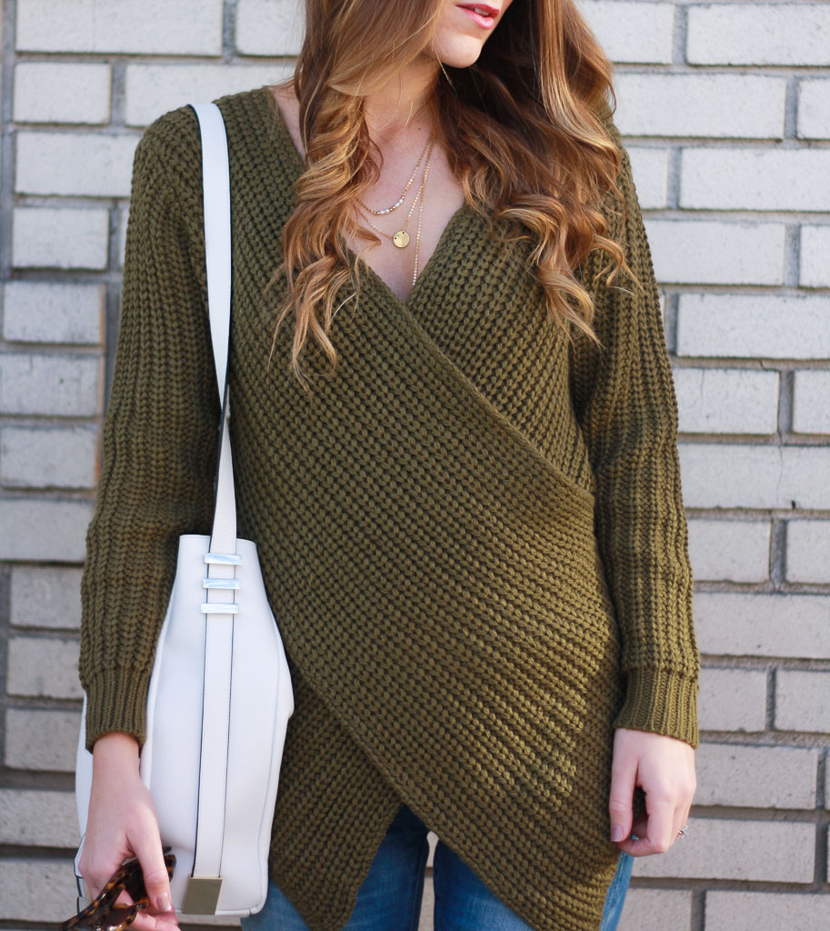 Cross Front Sweater + #WIWT Link Up - Twenties Girl Style