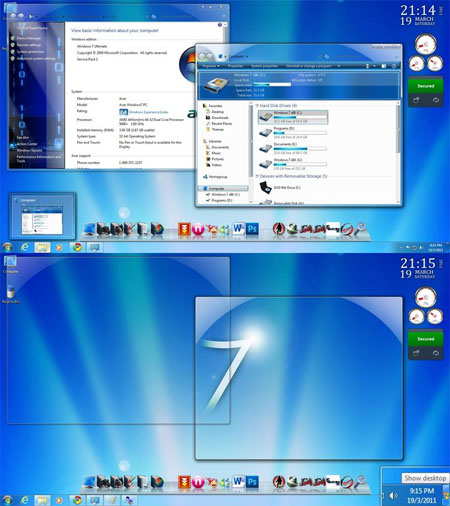 bramj-soft: Aero Blue Theme For Windows 7