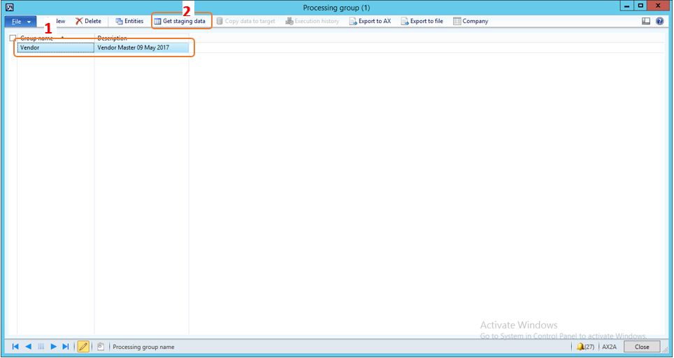 How to use Data Import Export Framework Module in AX 2012.