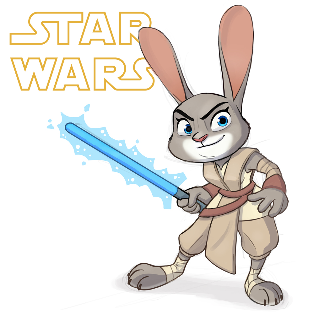 Learning drawing principles: bunny