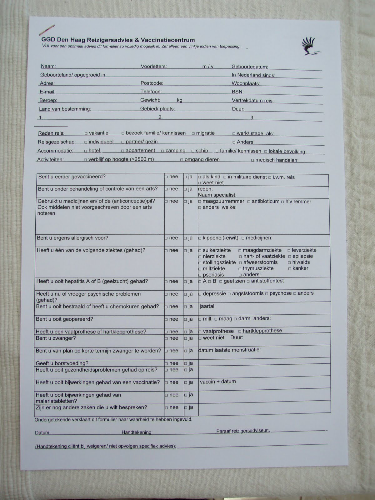 Team 2CV PartnerS: Medisch attest