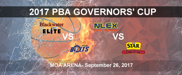 List of PBA Game(s) Tuesday September 26, 2017 @ MOA Arena