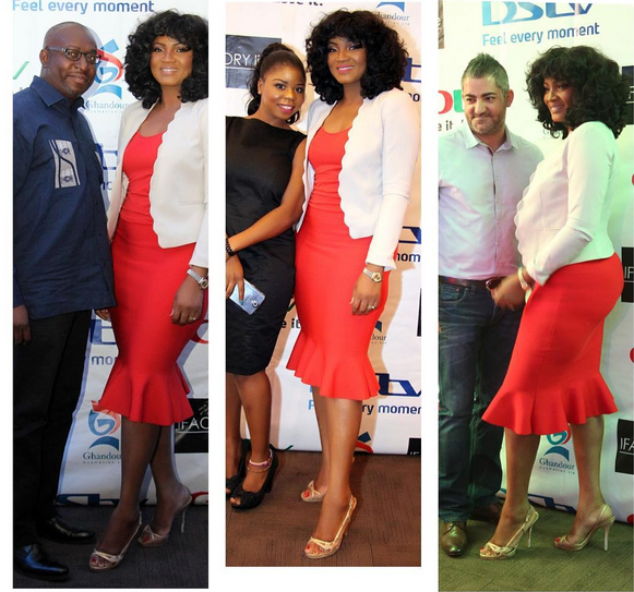 In Pictures: Omotola Jalade Flaunts Sexy Figure At GOTV Press ...