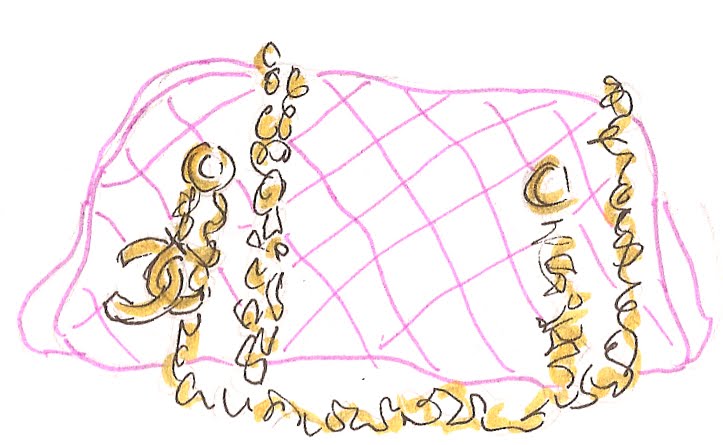 Drawings By Eileen: PINK CHANEL BAG