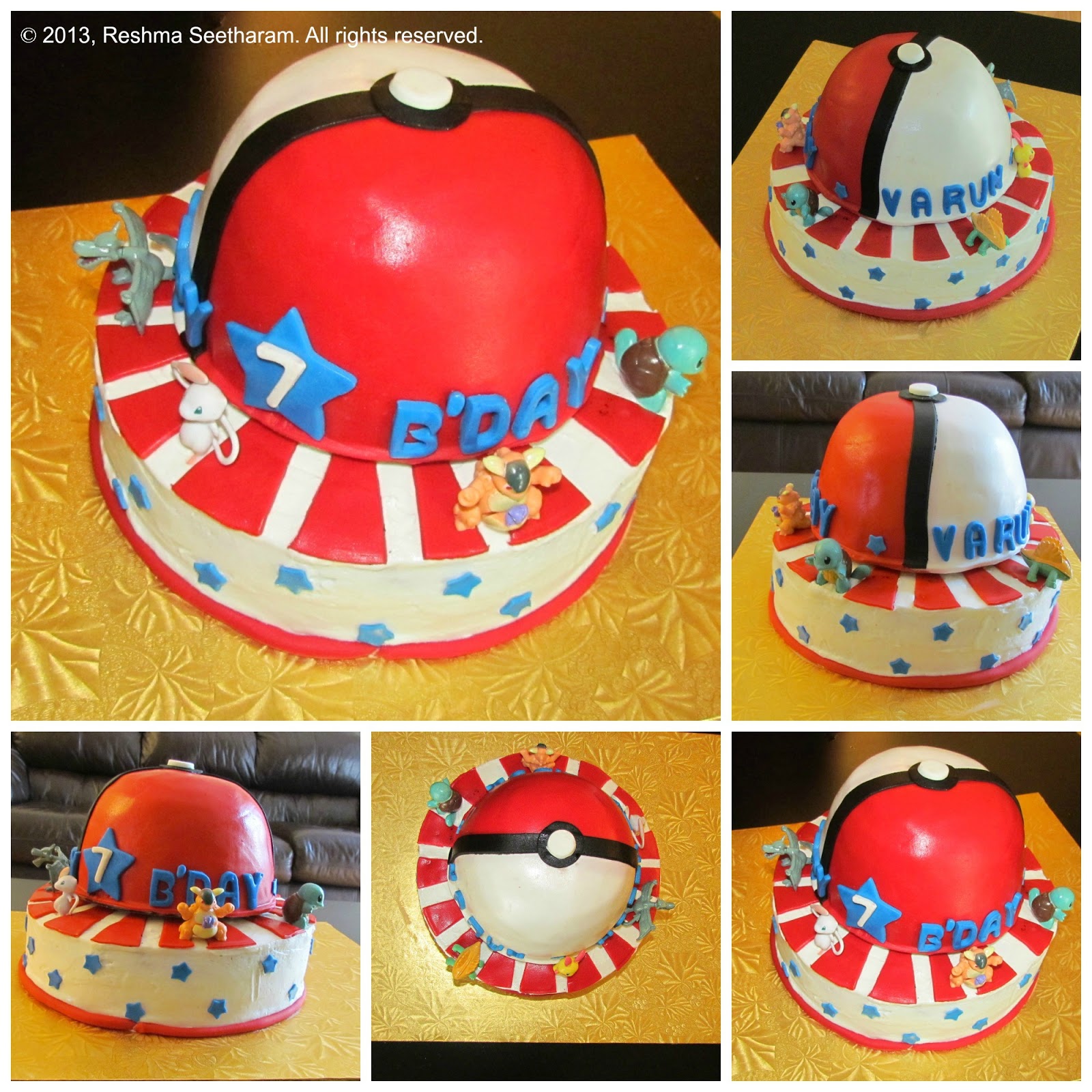 Pokemon ball cake