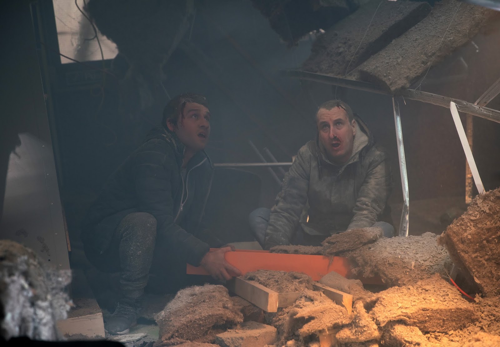 Coronation Street Blog: Pics: Behind the scenes at Underworld roof collapse