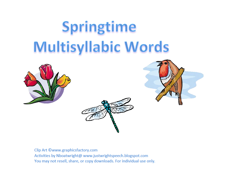S2U: Spring Multisyllabic Words: Review AND Giveaway...