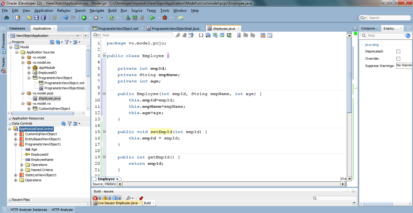 How to create a Programmatic View Object? ~ Oracle ADF 12c (Application Development Framework ...