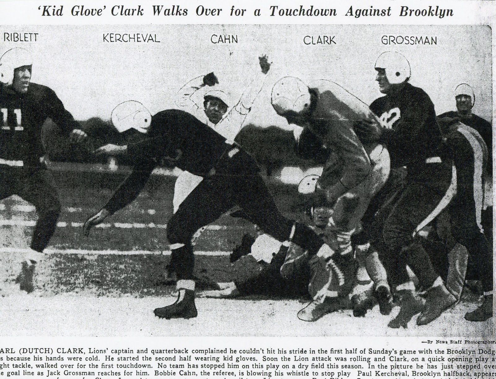 Pro Football Journal: Dutch Clark's Gloves