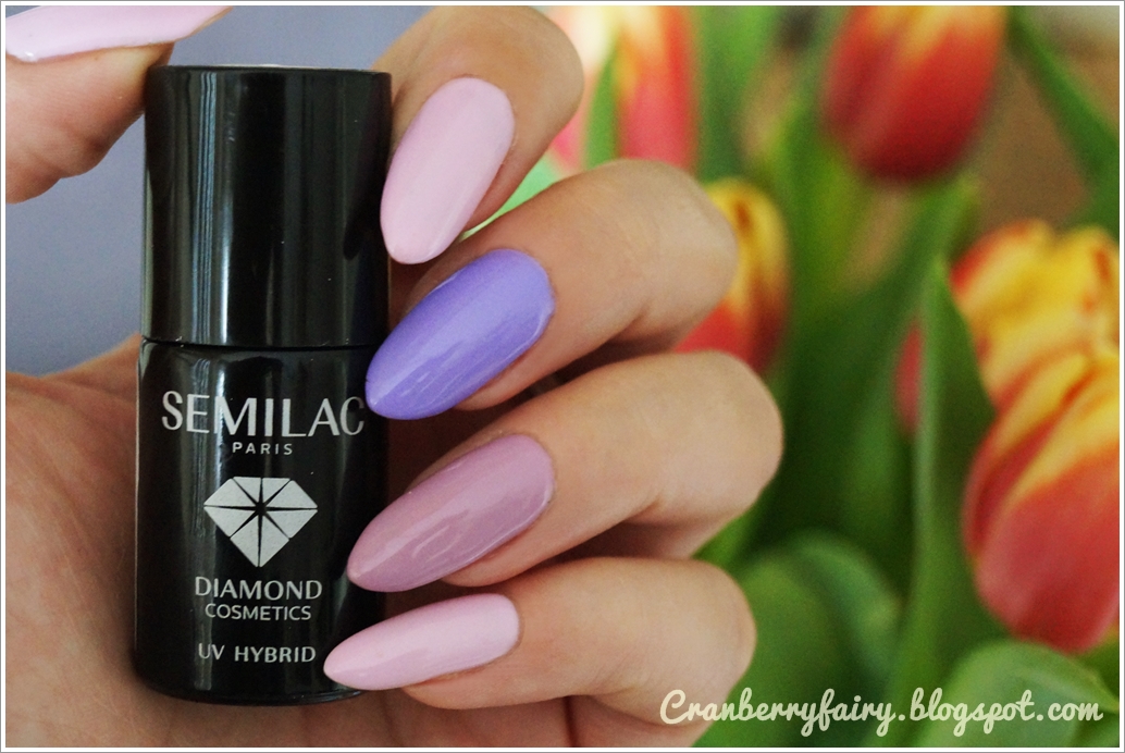 Cranberry Fairy: Hybrydy w kolorach różu - Semilac + Bling